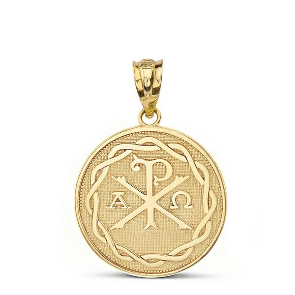 Element Shine | Jewelry | Gold Ancient Christian Chi Rho Px Symbol ...